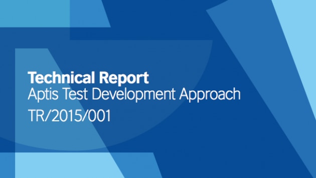 Aptis Test Development Approach | British Council