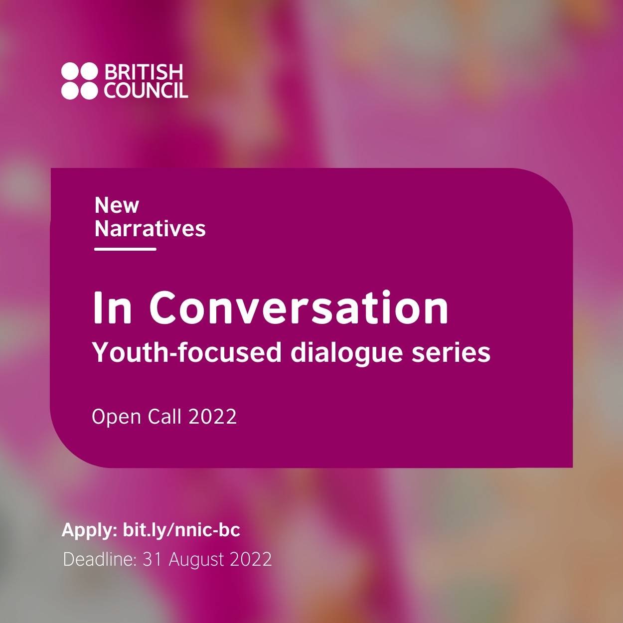 Invitation to tender - In Conversation series | British Council